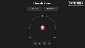 Free online Ukulele Tuner with microphone for all tunings